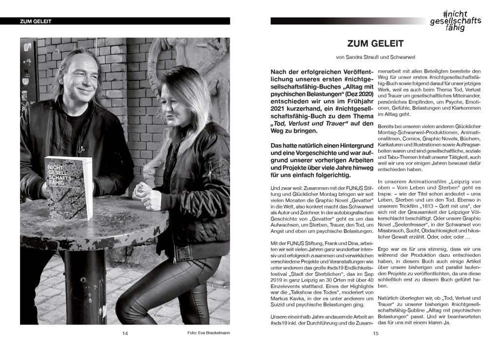 Sandra Strauß und Schwarwel (Hrsg.) „nichtgesellschaftsfähig – TOD ...